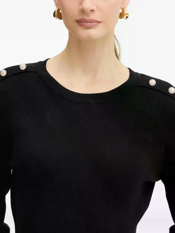 MORGAN Button Embellished Mini Dress