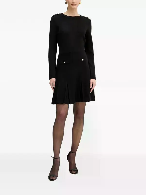 MORGAN Button Embellished Mini Dress