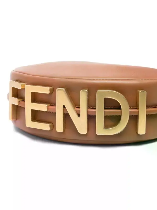 Fendi Graphy Leather Clutch Bag