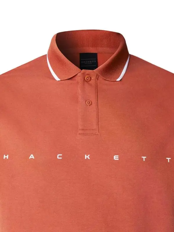 HACKETT LONDON Logo-print Short-sleeve Polo Shirt