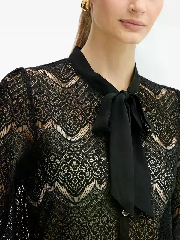 MORGAN Lace Tie Blouse