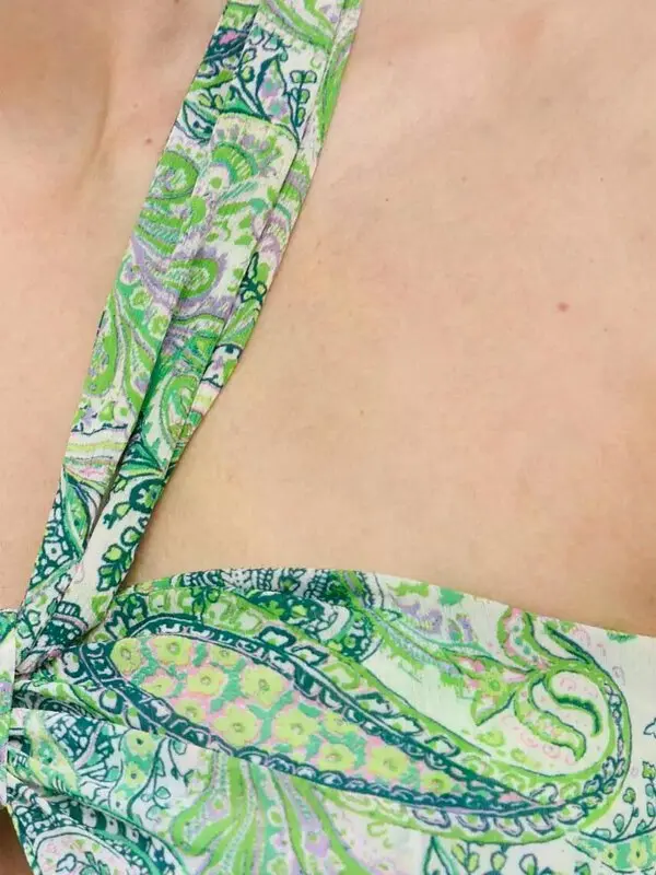 MORGAN Paisley Knot Halterneck Top
