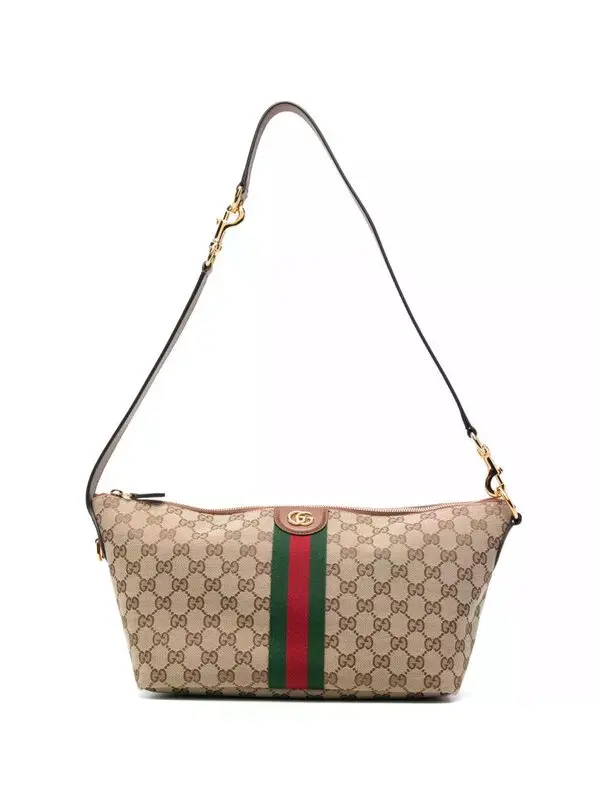 Gucci Medium Vanity Web-stripe Shoulder Bag - Neutrals