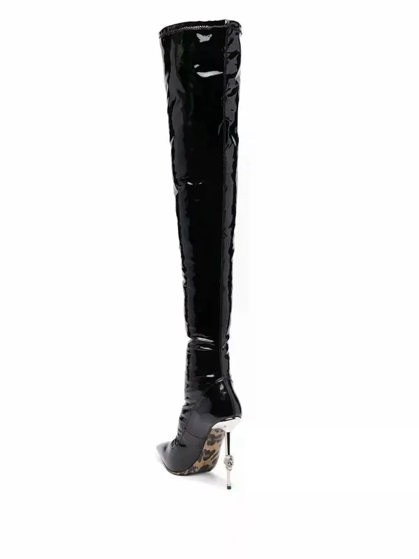 Philipp Plein Naplak Thigh-high Boots