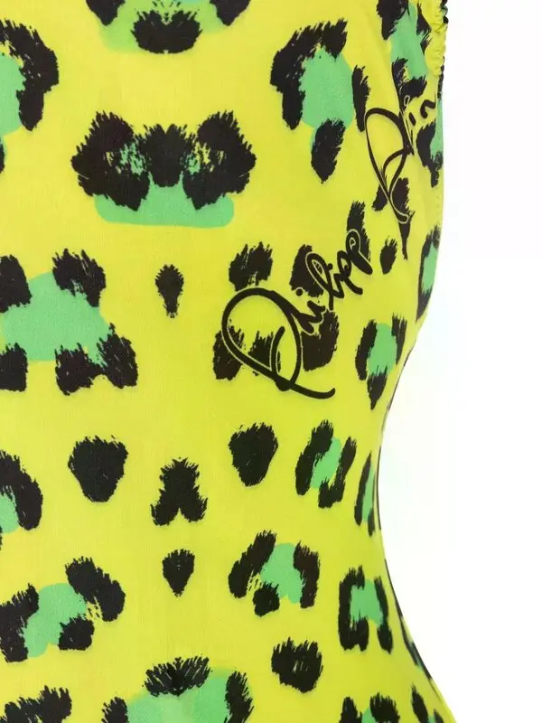 Philipp Plein Animal Print One-piece Swimsuit