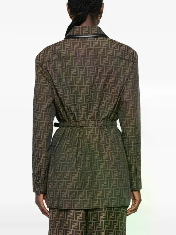Fendi Ff-logo Belted Jacket
