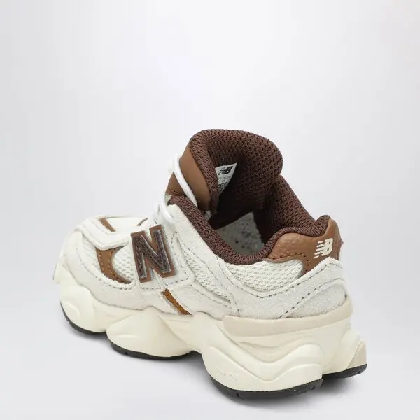 NEW BALANCE 9060 Beige Mesh And Suede Shoes - Multicolor