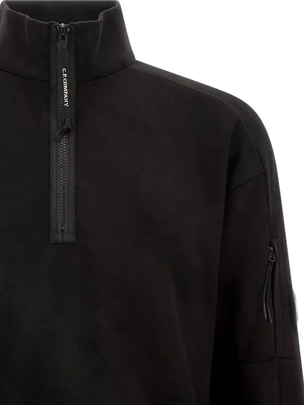 C.P. COMPANY Diagonal Weave Half-zip Sweater