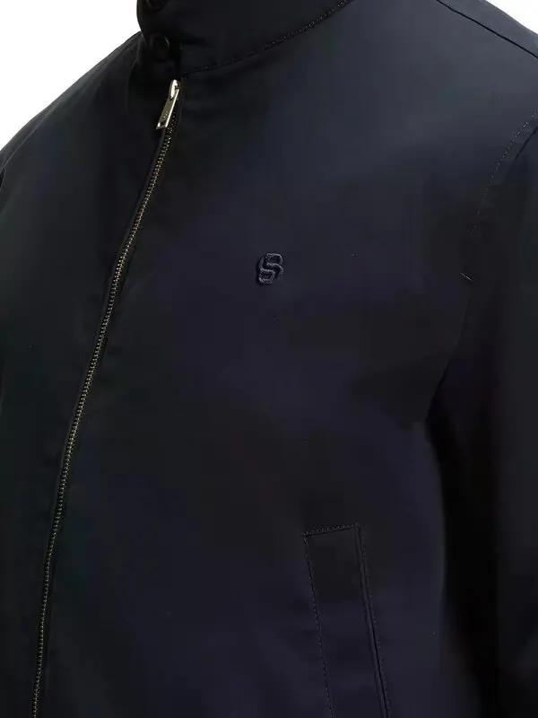 BOSS Water-repellent Jacket In Mercerised Stretch Cotton