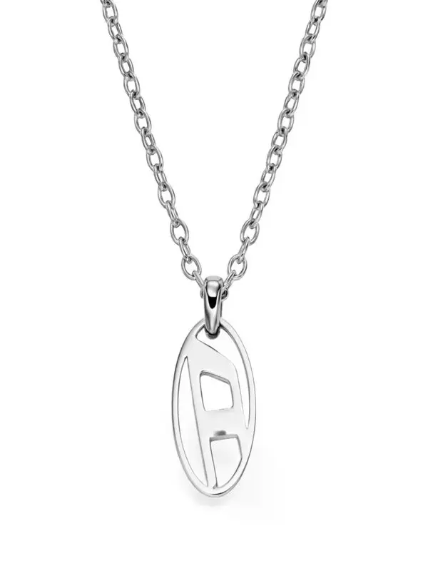 DIESEL® Stainless Steel Pendant Necklace - Silver
