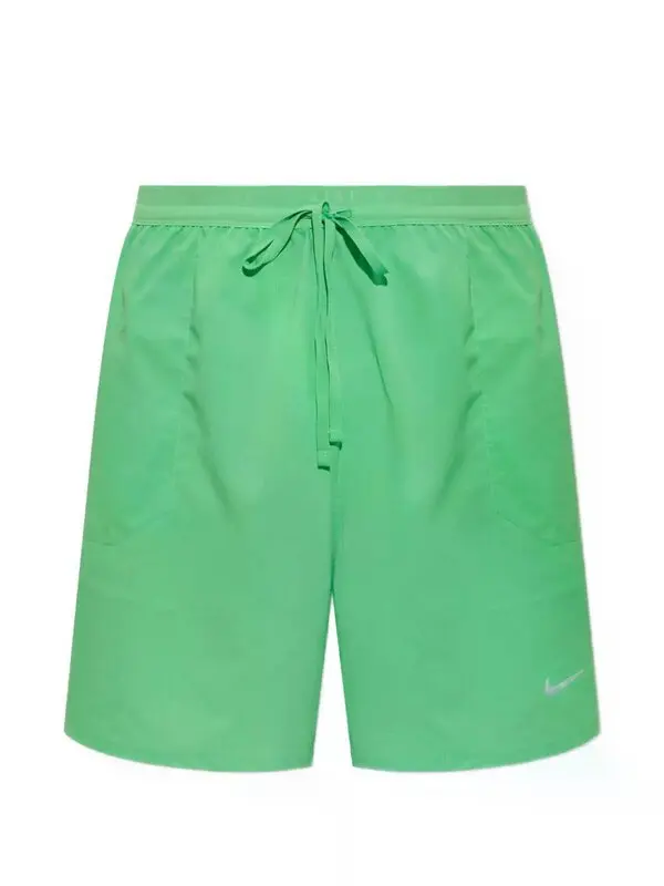 Nike Stride Logo-print Drawstring Shorts - Green