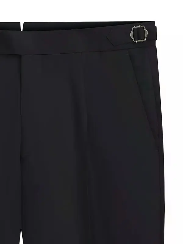 BOSS Tapered-fit Trousers In Virgin-wool Serge - Blue