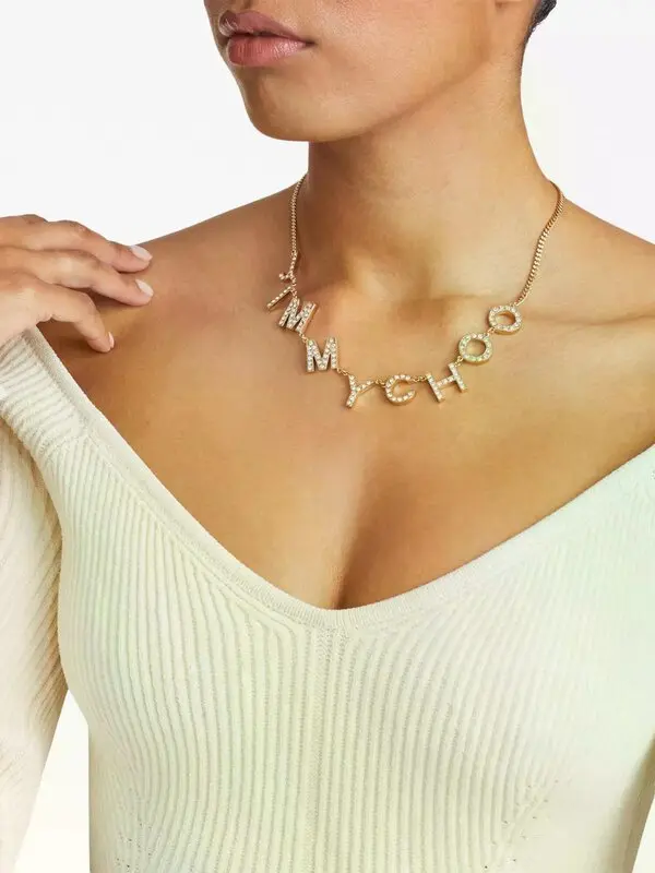 JIMMY CHOO Logo-lettering Necklace