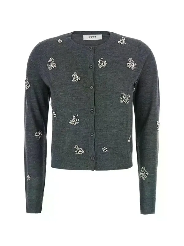 JUCCA Crystal-embellished Wool Cardigan