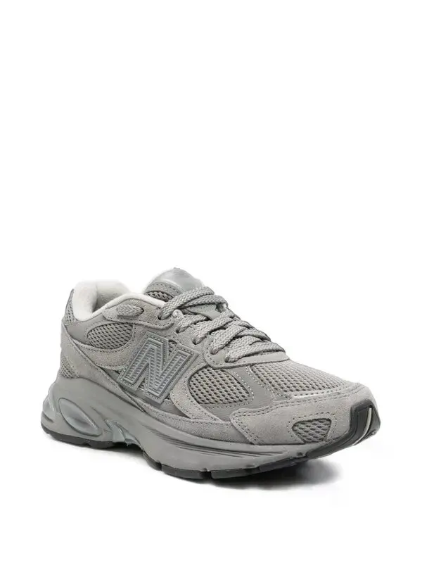 NEW BALANCE Logo-patch Panelled Sneakers - Grey