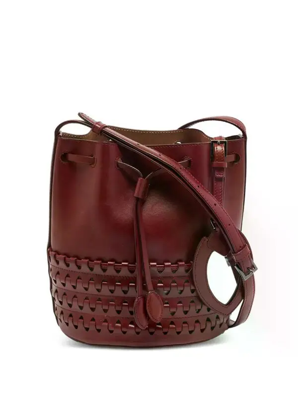 Alaïa Cut-out Leather Bucket Bag