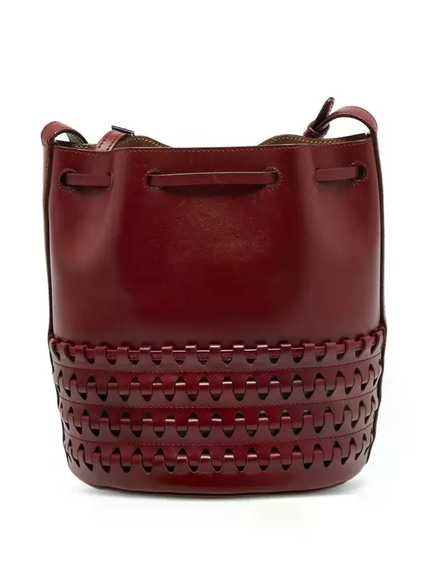 Alaïa Cut-out Leather Bucket Bag