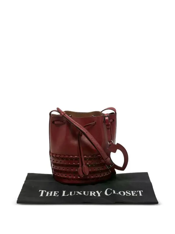 Alaïa Cut-out Leather Bucket Bag