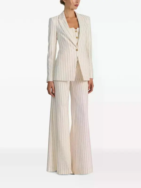 Alice + Olivia Breann Embellished Cutaway Blazer