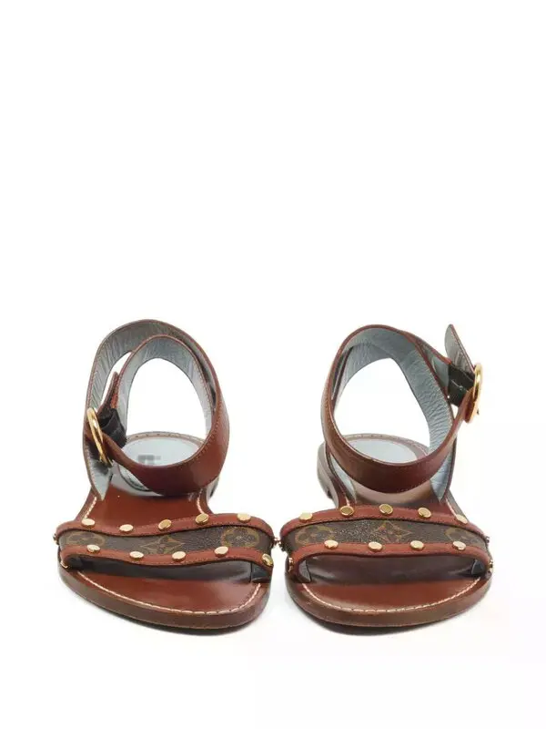 LOUIS VUITTON Passenger Monogram Flat Sandals