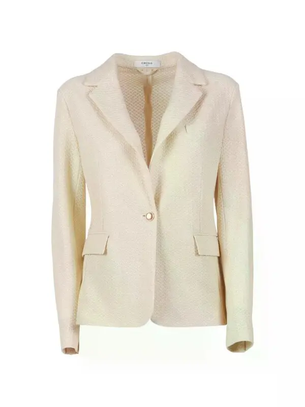 CIRCOLO 1901 Slim-fit Cotton Blazer - Neutrals