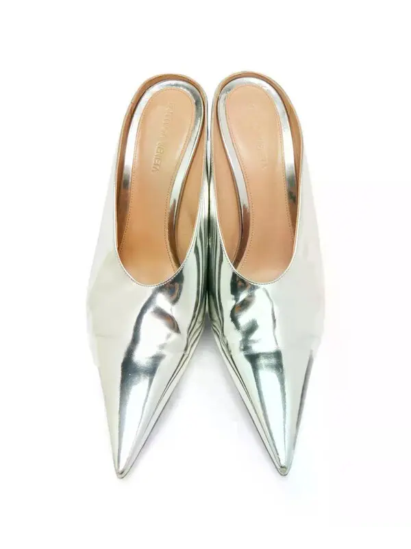 Bottega Veneta Tone Leather Rocket Pointed-toe Mules