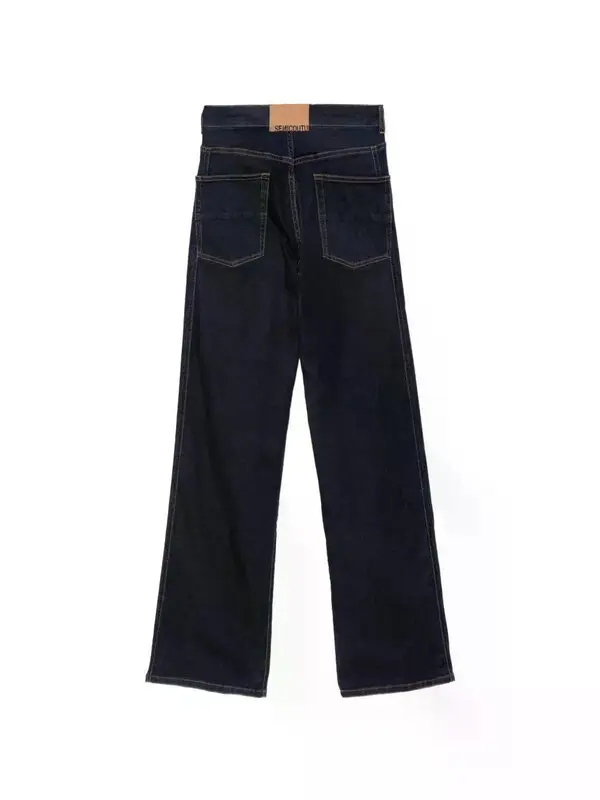 SEMICOUTURE Tie-fastening Wide-leg Jeans