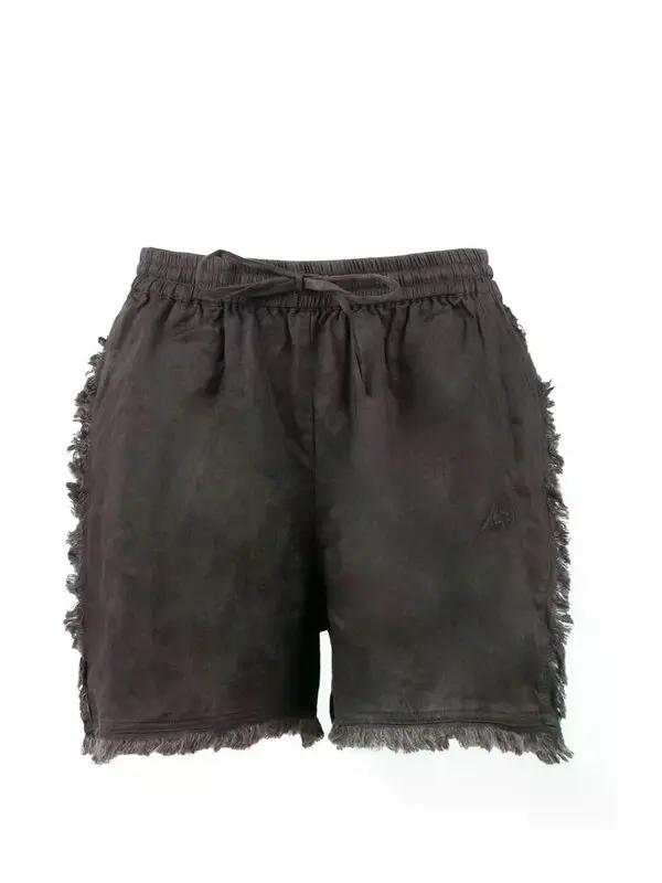P.a.r.o.s.h Fringed Drawstring Shorts - Brown