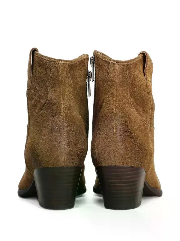 Ash Fame Suede Ankle Boots - Brown