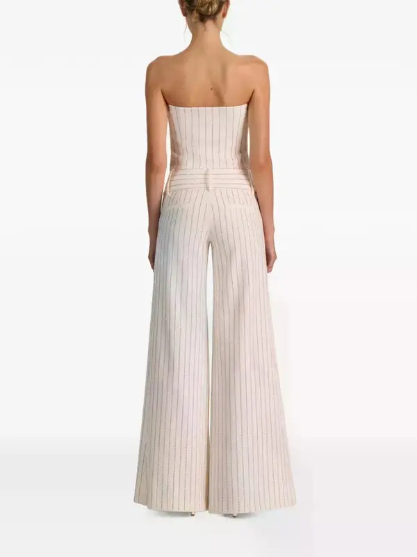 Alice + Olivia Kelcey Embellished Strapless Top