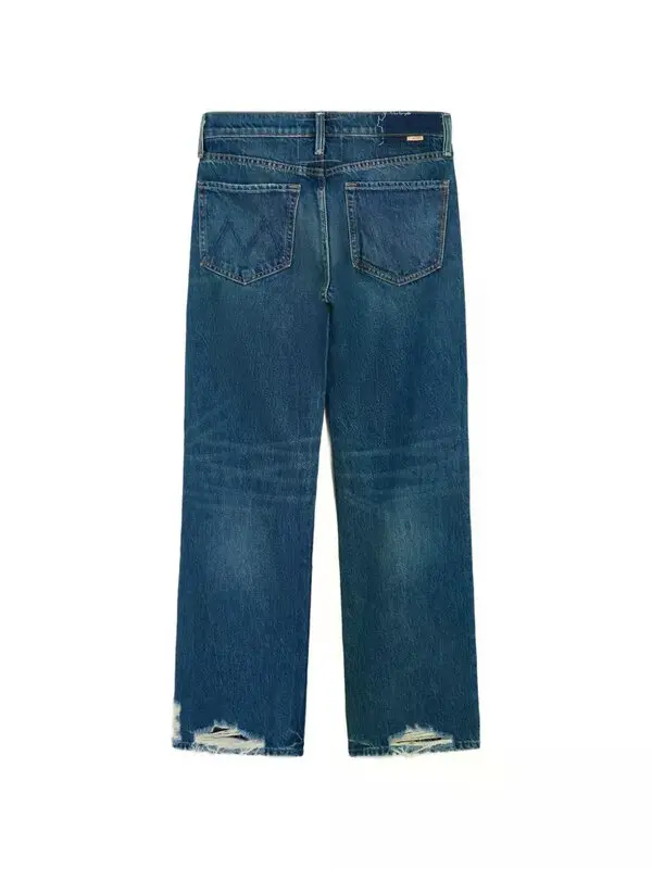 MOTHER The Lil' Reifler Distressed Straight-leg Jeans