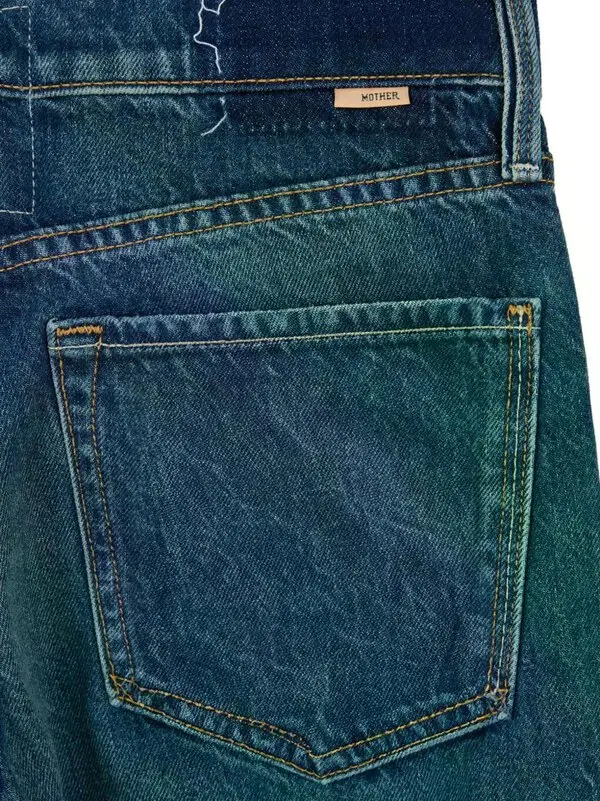 MOTHER The Lil' Reifler Distressed Straight-leg Jeans