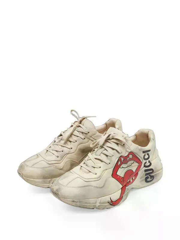 Gucci Rhyton Lips Print Sneakers