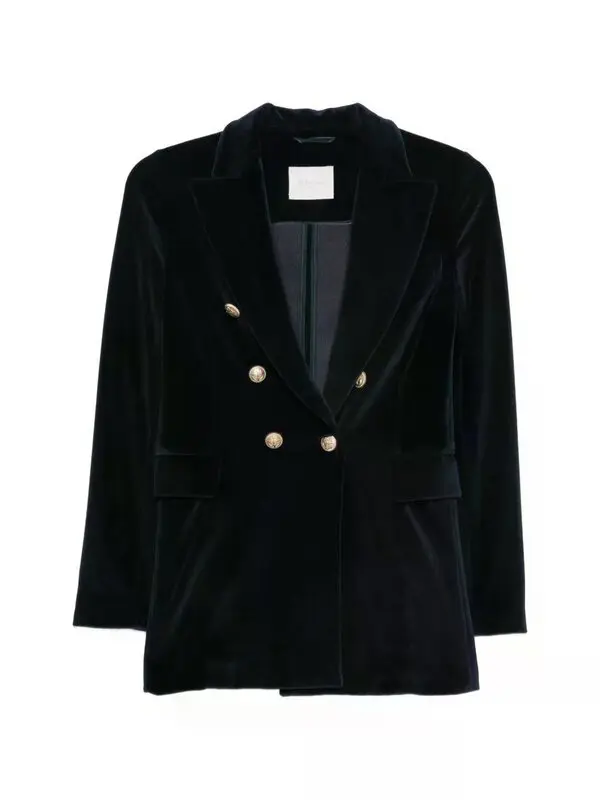 CIRCOLO 1901 Double-breasted Velvet Blazer