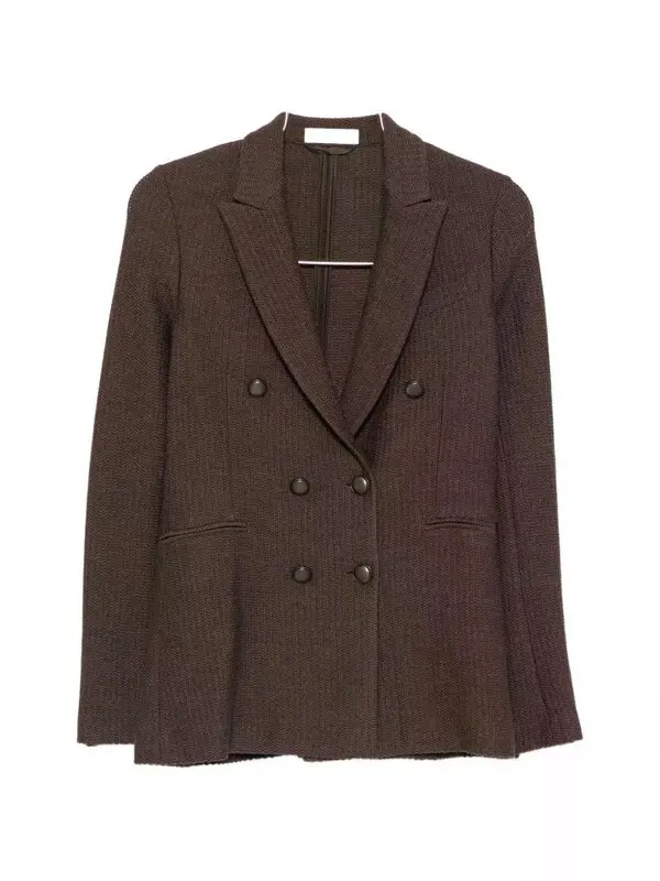 CIRCOLO 1901 Textured Double-breasted Wool Blazer