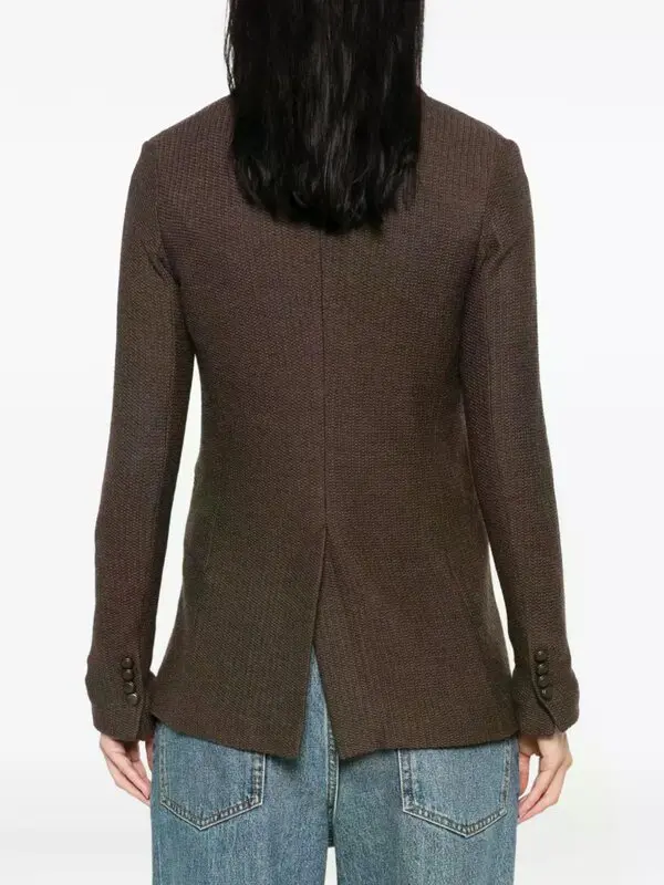 CIRCOLO 1901 Textured Double-breasted Wool Blazer