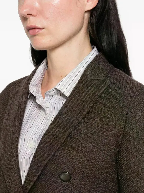 CIRCOLO 1901 Textured Double-breasted Wool Blazer