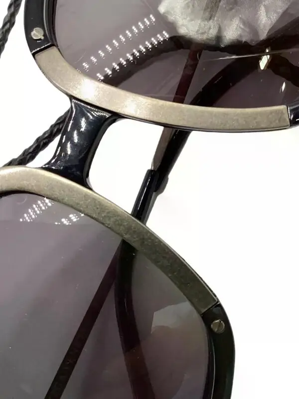 Bottega Veneta Intrecciato Strap Square Sunglasses