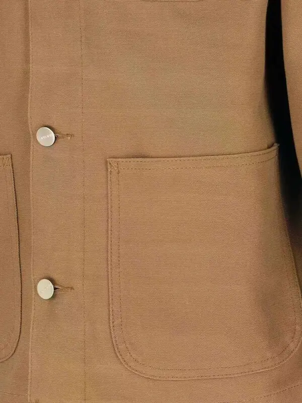 Carhartt Work In Progress Michigan Coat Corduroy-collar Logo-patch Jacket