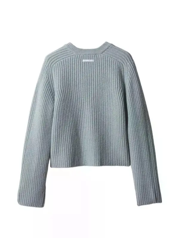 Maison Kitsuné Ribbed Knit V-neck Cardigan