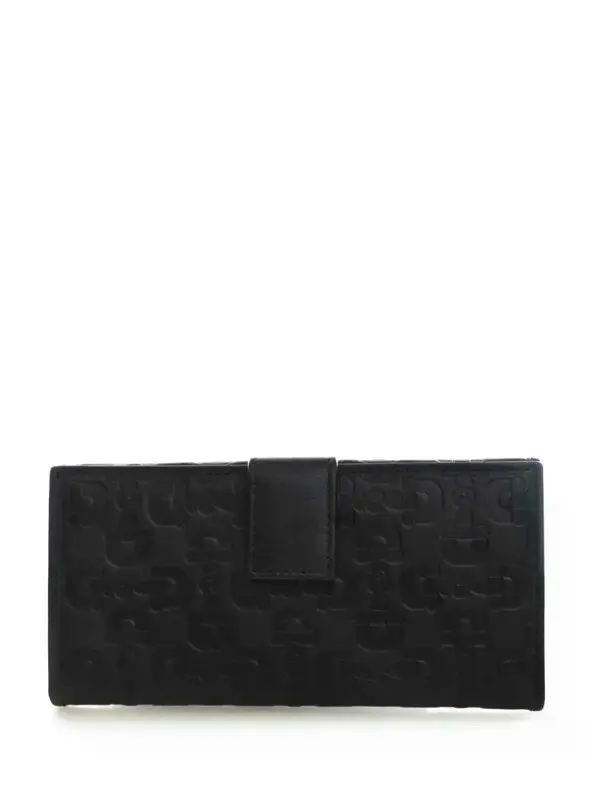 Gucci 2000-2015 Horsebit Embossed Calfskin Wallet Long Wallets