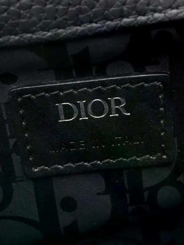 Dior Leather Mini Gallop Crossbody Bag - Black