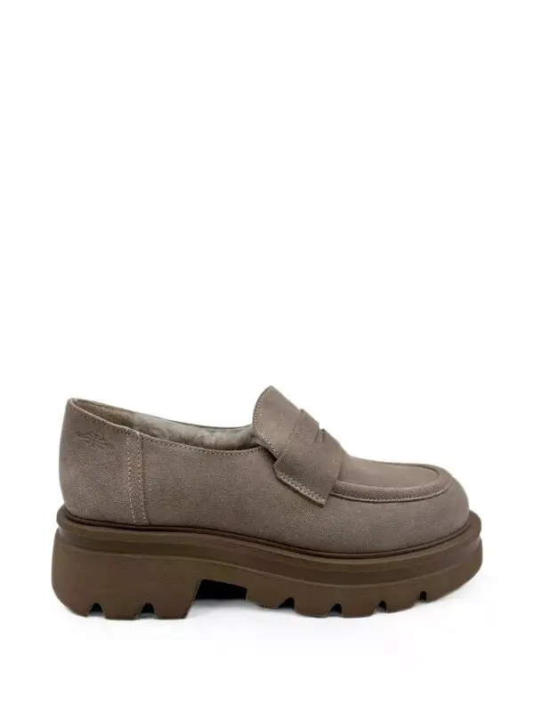 PATRIZIA BONFANTI Suede Loafers - Brown