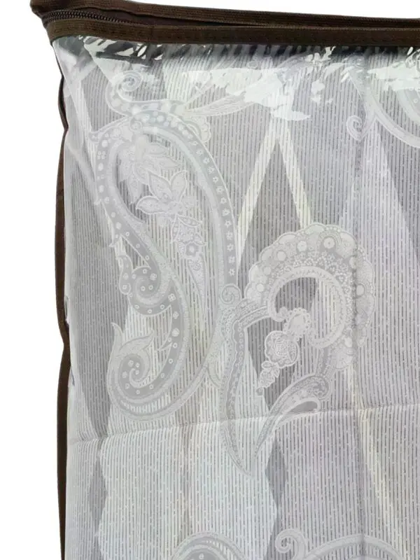 Etro Paisley Geometric-print Blanket - Grey