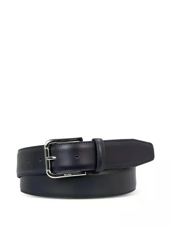 BOSS Leather Buckle Belt - Blue