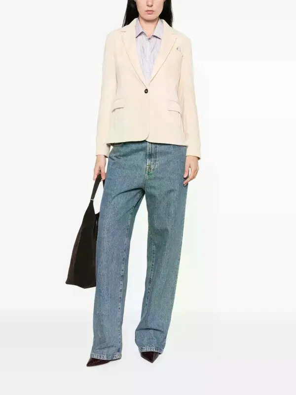 CIRCOLO 1901 Corduroy-effect Single-breasted Jacket