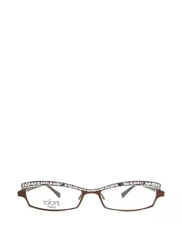 LAFONT REEDITION Princesse Embellished Rectangle-frame Eyeglasses