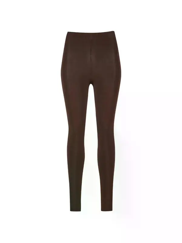 Balenciaga Logo-embroidered Ribbed-waistband Leggings