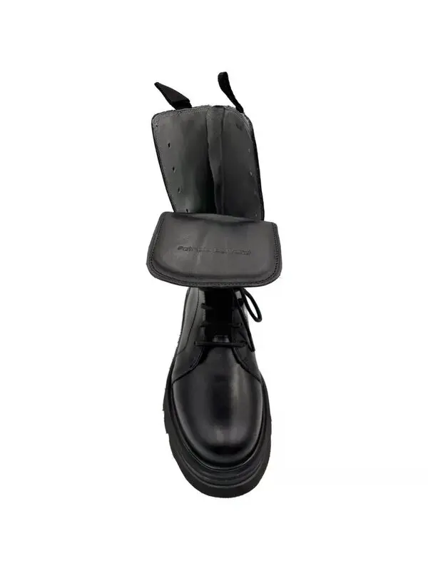 PATRIZIA BONFANTI Scorpio Lace-up Ankle Boots - Black
