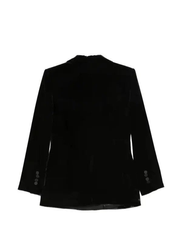 SIMONA CORSELLINI Velvet Double-breasted Blazer
